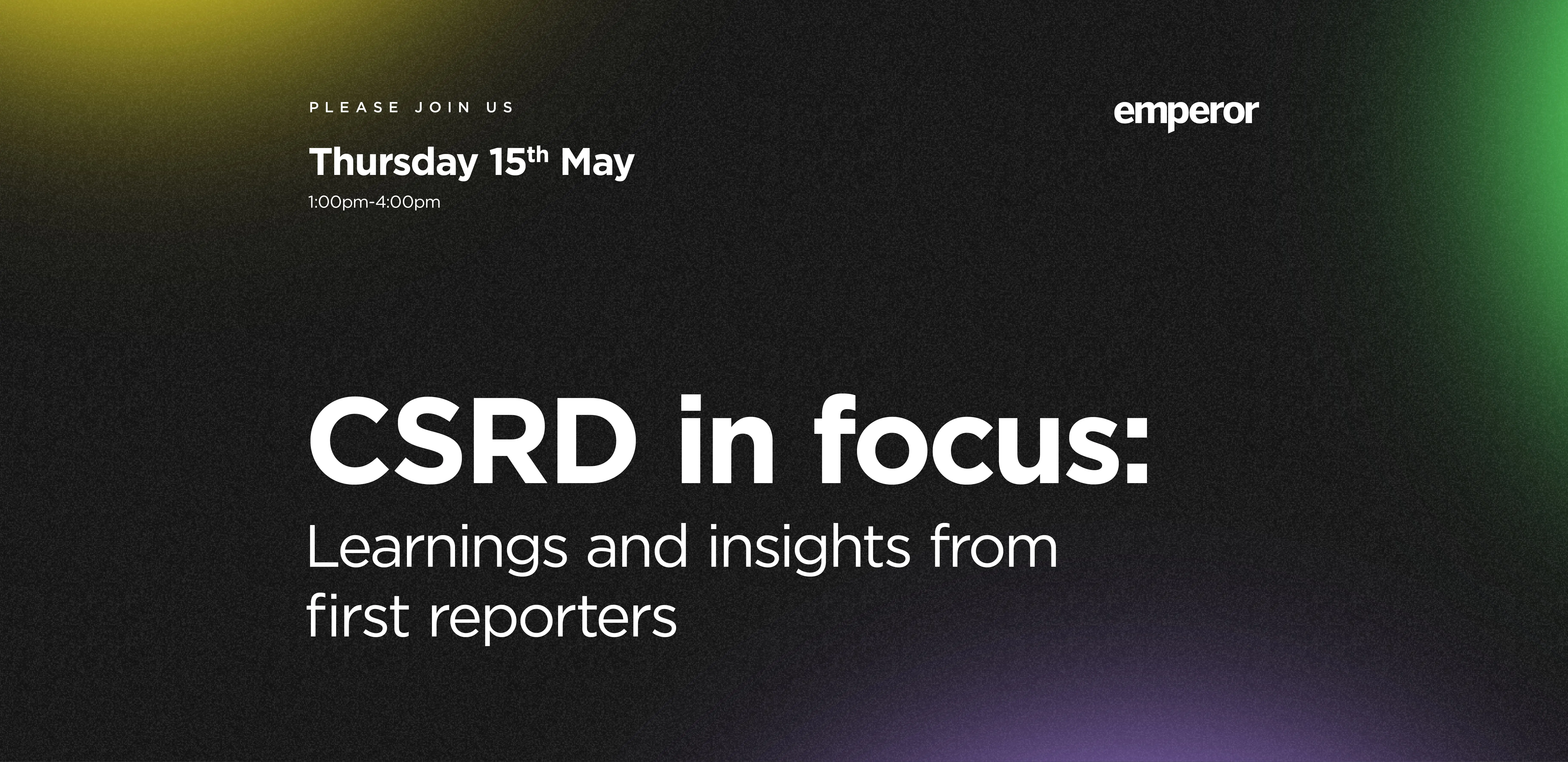 CSRD in focus: learnings and insights from first reporters | Emperor